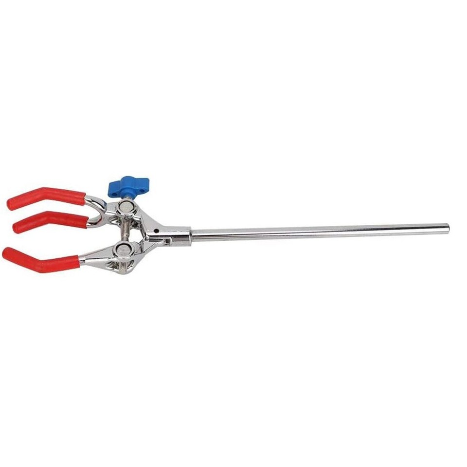 Lab Clamp 28cm 3 Prong Finger Rubber-Coated Head Laboratory Clamp5179 ...