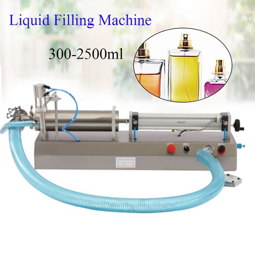 300-2500ml New Pneumatic Horizontal Liquid Filling Machine Single Head ...