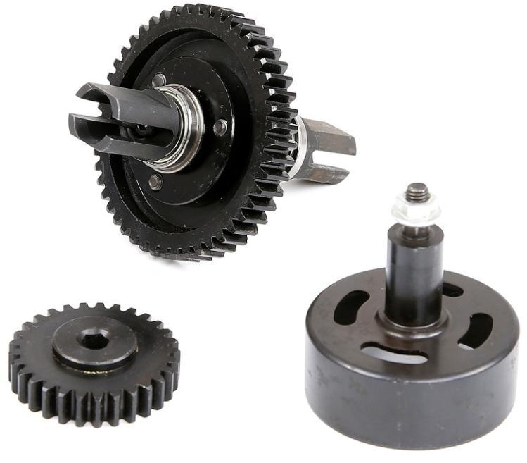metal super speed 29T 48T gear kit with cluch bell for losi 5ive-t 5t ...