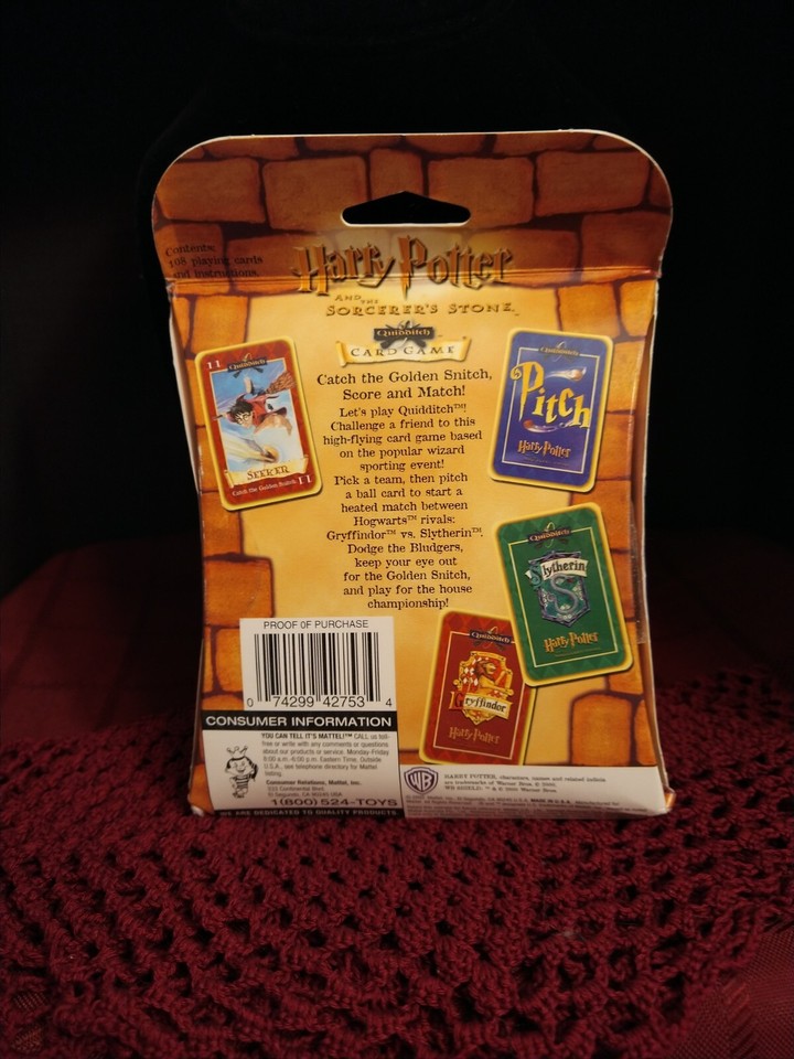 Vintage Harry Potter Sorcerers Stone Quittage Card Game | eBay