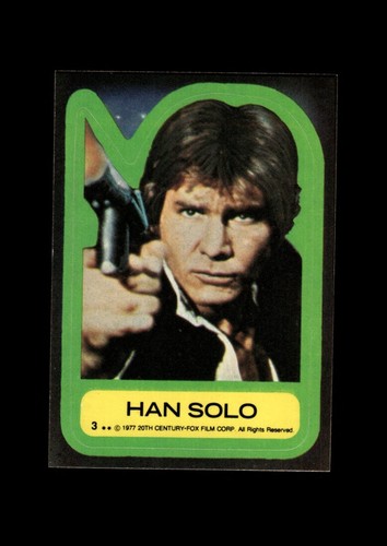 1977 Star Wars Stickers Set-Break # 3 Han Solo EX-EXMINT *GMCARDS* | eBay