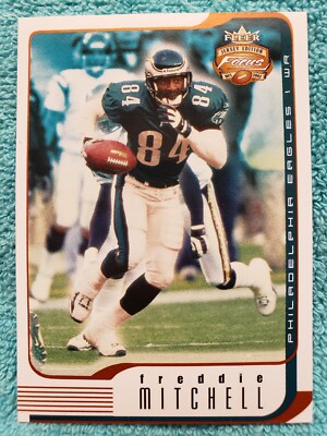 2002 FLEER FOCUS FREDDIE MITCHELL #59 JERSEY EDITION JE PHILADELPHIA ...