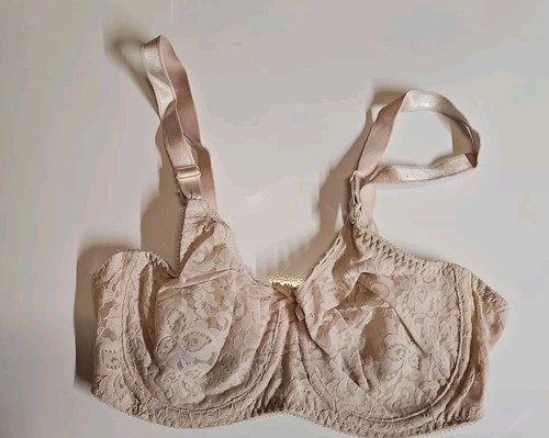 BALI Beige Unlined Lace 'N Smooth Bra #3432 34C NWOT | eBay