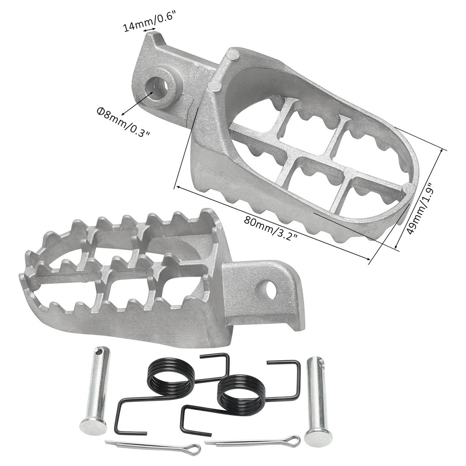 Footpegs Foot Rest W/ Mount Bracket Pit Dirt Bike CRF50 CRF70 XR50 ...