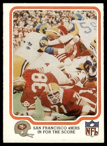 1979 Fleer Team Action In for the Score (Offense) San Francisco 49ers ...