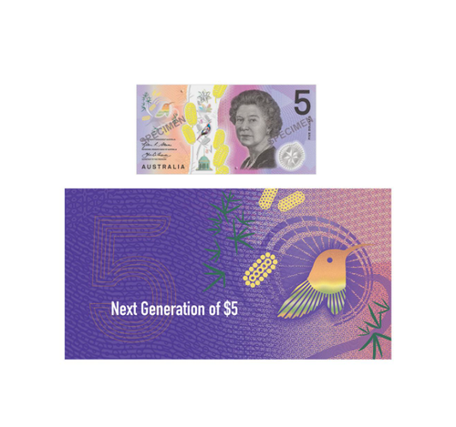 Australia 2016 $5 Dollars Next Generation New Polymer Banknote UNC in ...