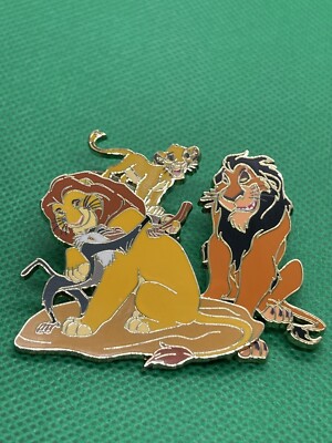 Disney Lion King Simba, Scar, Mufasa And Rafiki Pin Set!! ( 3 Pins ...