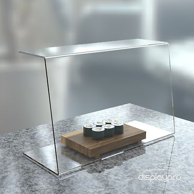 Sneeze Guard Protection Screen Clear Acrylic Perspex Food Cake Display ...