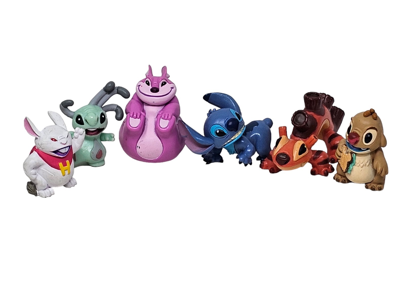 DISNEY LILO and STITCH 6pc PVC figures Alien Cousins cake toppers | eBay