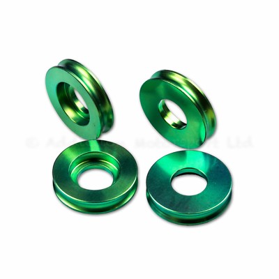 5mm Green Titanium Spacers for Radial Brake Calipers, OD 24mm, One ...