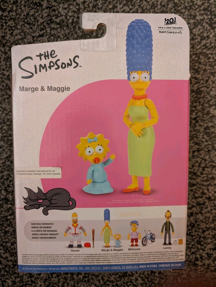 Jakks Pacific The Simpsons Marge And Maggie 5" Scale Action Figures ...