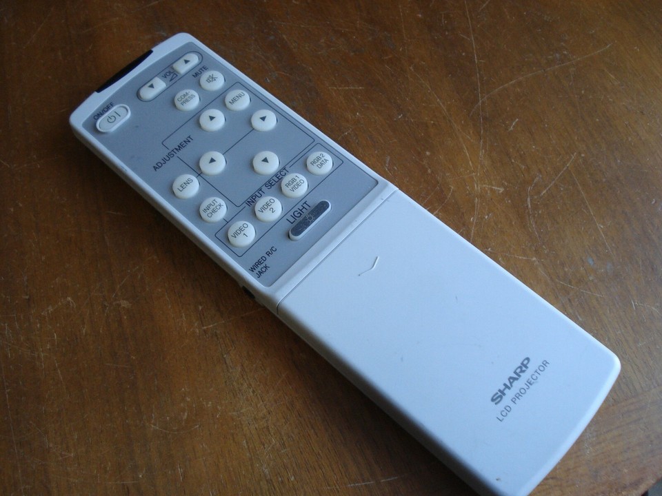 Genuine Original Sharp Remote Control VCR Projector Projection Panel ...