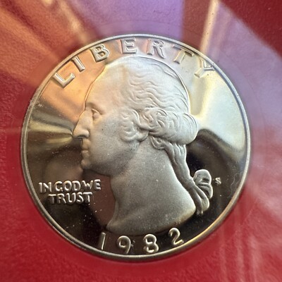 1982 S Washington Quarter Gem Mint Proof from Original US Proof Set ...