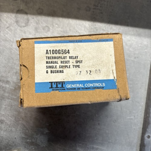 ITT General Controls Thermopilot Relay 125VA A100G564 *READ* VTG Single ...
