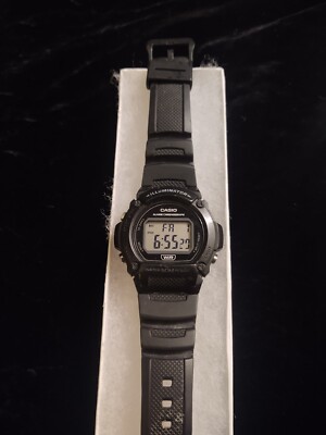 Casio Digital Watch WR Black Band | eBay