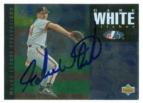 Gabe White autographed Baseball Card (Montreal Expos) 1994 Upper Deck ...