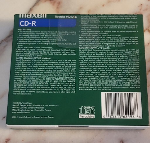 New MAXELL CD-Recordable 700MB/80 Min 5 PK 25215624988| eBay