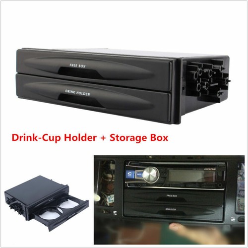Universal Car Double Din Dash Radio Installation Pocket Cup Holder ...