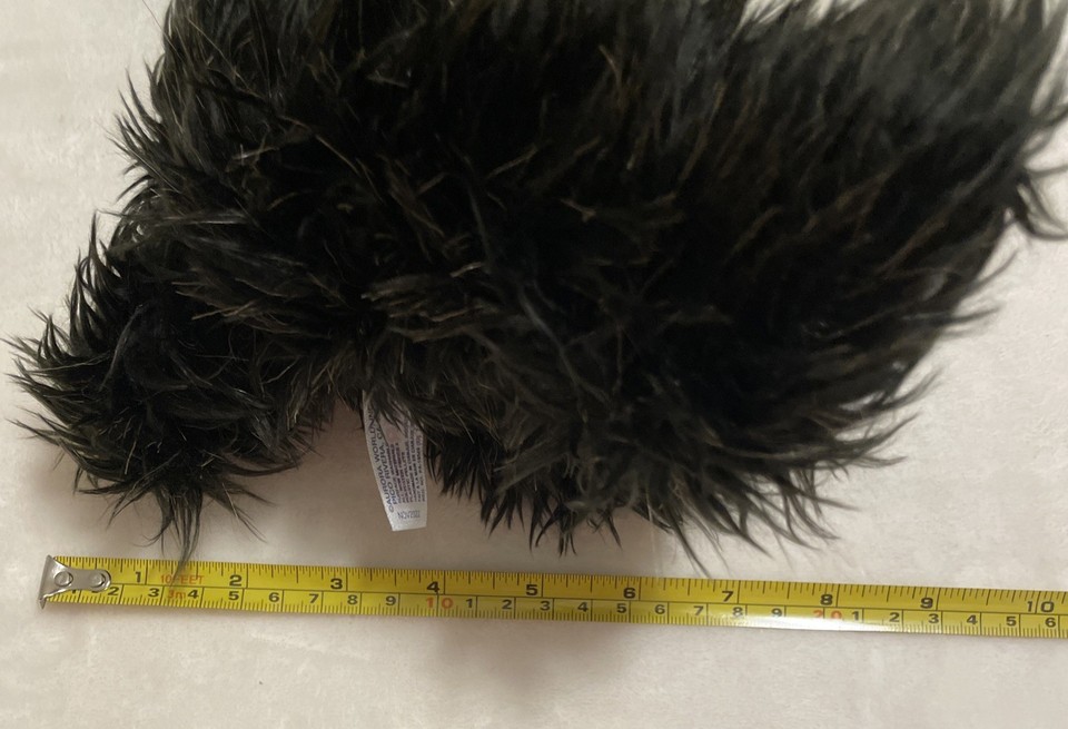 Aurora Flopsie Toto Cairn Terrier Plush Toy 11” Black with Brown Tips ...