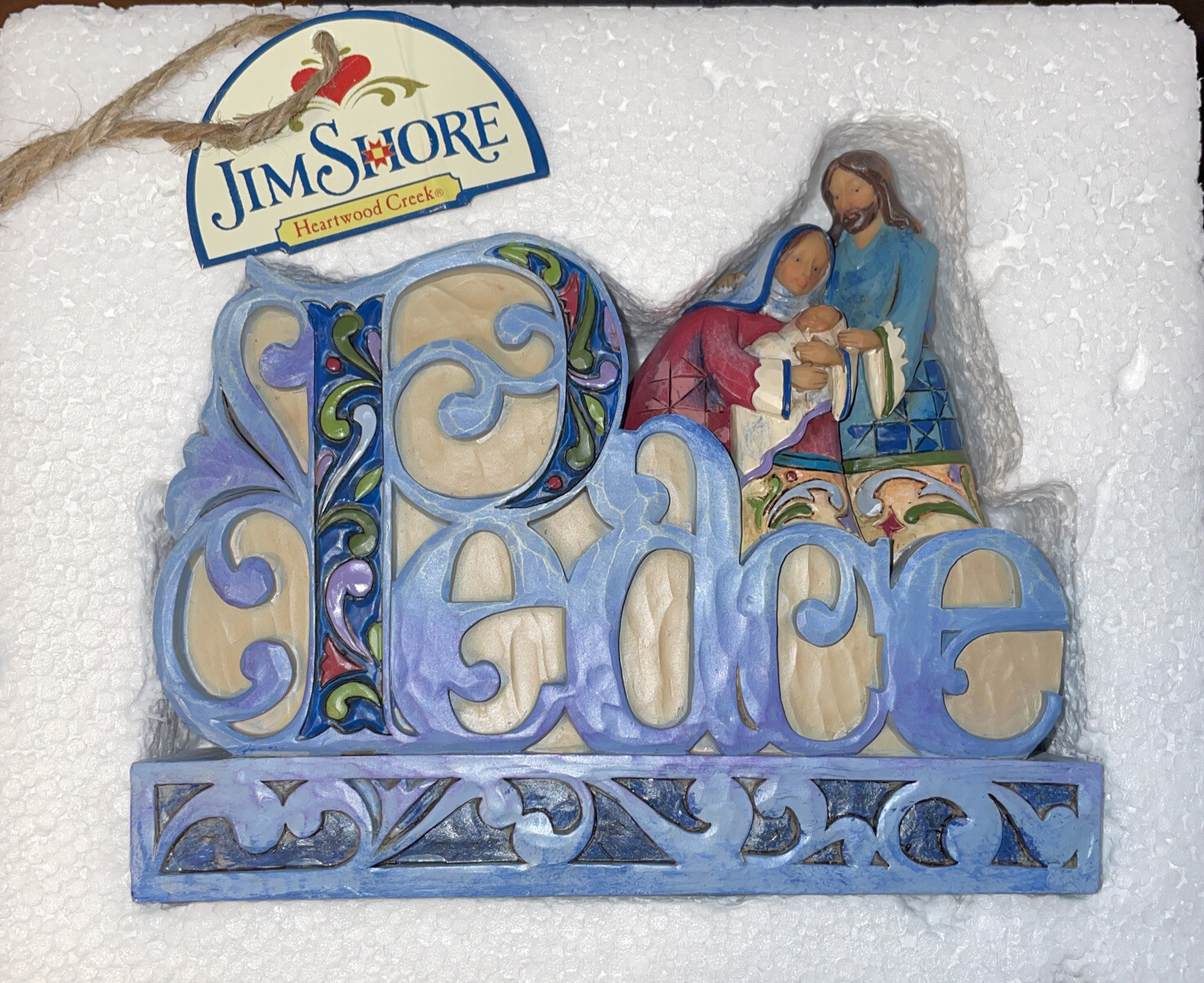 JIM SHORE Welcome The Prince of Peace Script Nativity Christmas Figure ...