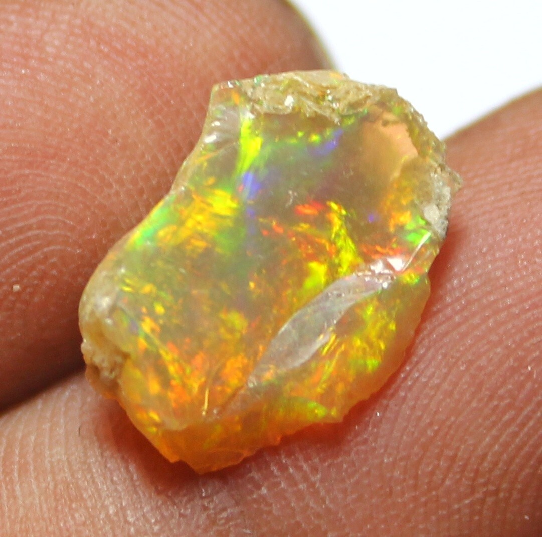 FIRE OPAL NATURAL FIRE ETHIOPIAN OPAL ROUGH STUNNING SLICE FIRE ROUGH ...