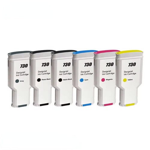 6PC For HP 730 Compatible Ink Cartridge For HP DesignJet T1600 T2600 ...