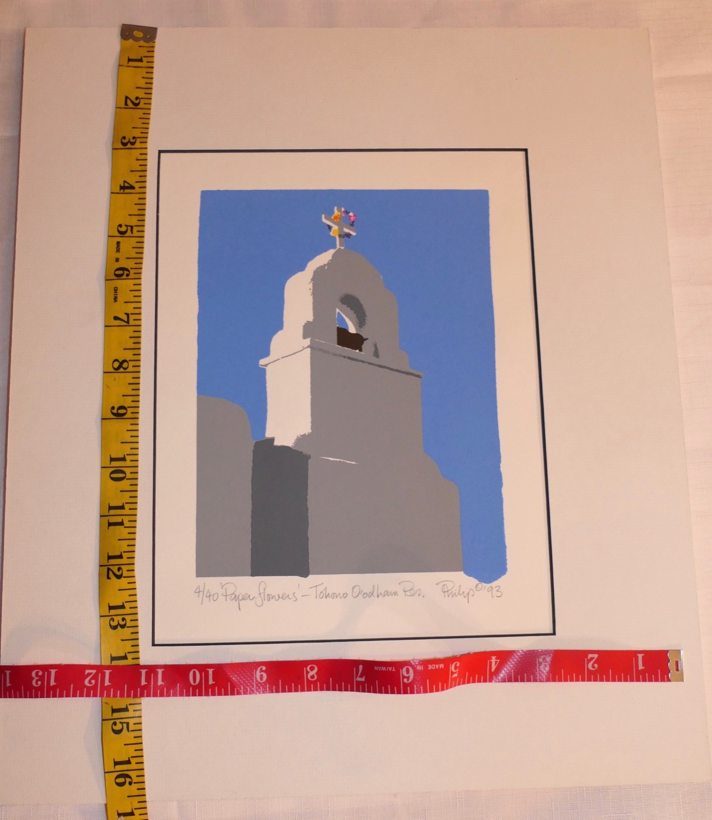 ART LIMITED PRINT 4/40 SIGNED PHILIP GRAINGER ARIZONA IMAGE RES. TOHONO ...