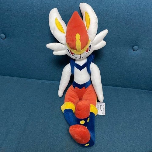 Pokemon Center Original Cinderace Aceburn Plush Doll Sword and Shield ...