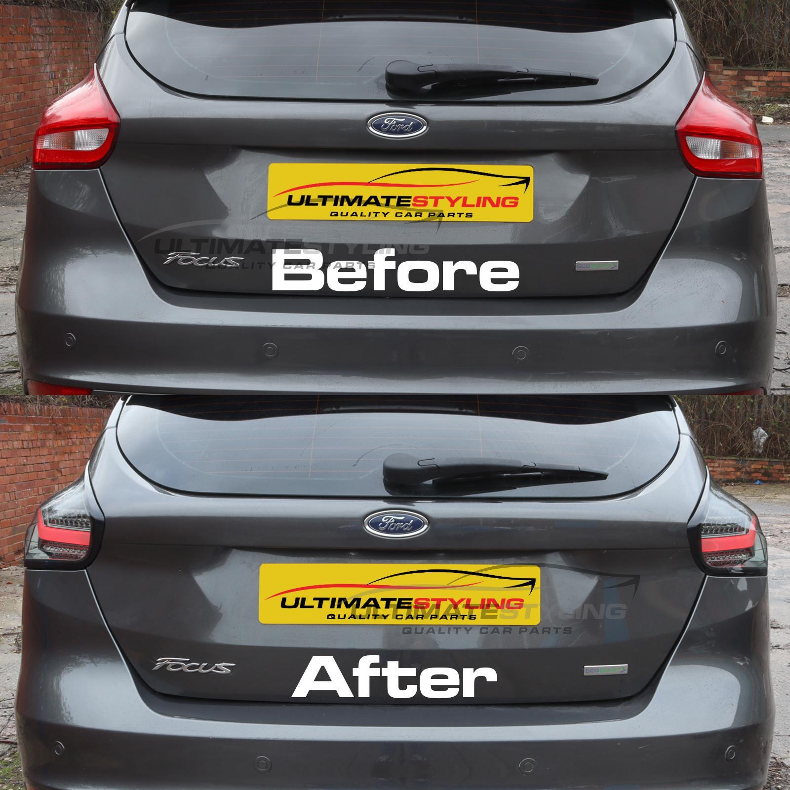 Ford Focus LED Rear Lights Mk3.5 2014-2018 Dynamic Flashers Smoked ST ...