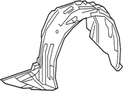 53806-11020 Toyota Liner, front fender, lh 5380611020, New Genuine OEM ...