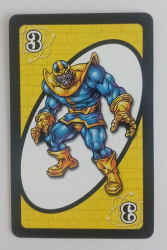 The Incredible Hulk Uno Card Yellow Thanos #3 | eBay