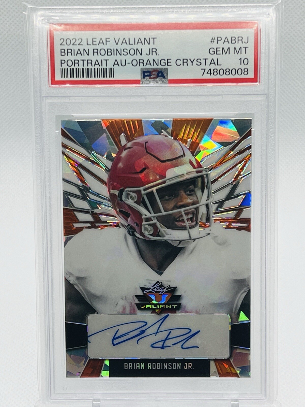 2022 Leaf Valiant - Portrait Autographs Orange Crystals #PA-BRJ Brian ...