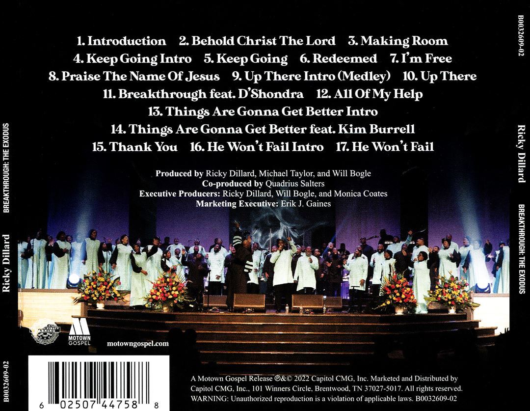 RICKY DILLARD BREAKTHROUGH: THE EXODUS NEW CD 602507447588| eBay
