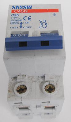 Sassin C45N C25 Circuit Breaker | eBay