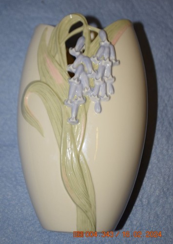 Lenox Vase Ivory Blue bells Floral Blossoms Collection | eBay