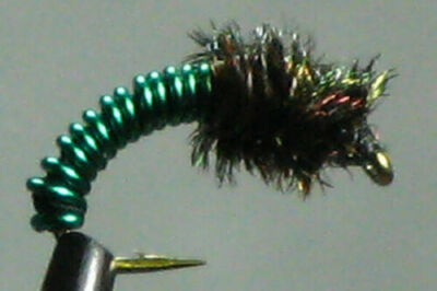 1/2 Dozen Green Brassie Nymph Fishing Flies | eBay