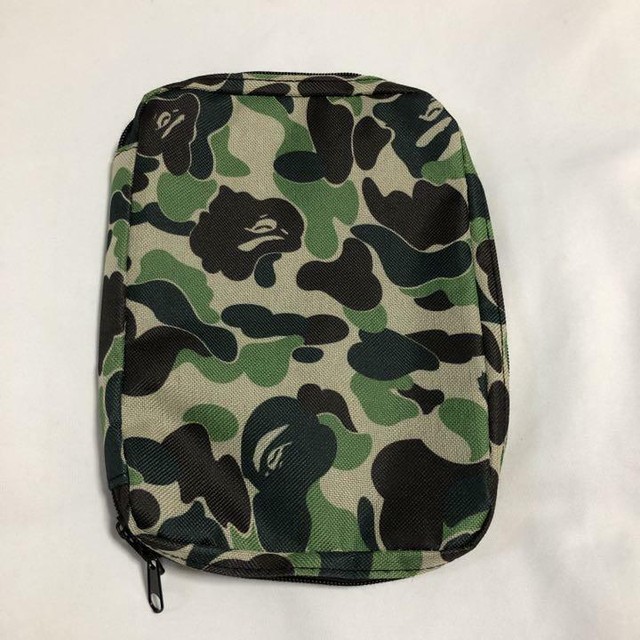A BATHING APE BAPE 5-pocket multi-storage case Pouch bag camouflage ...
