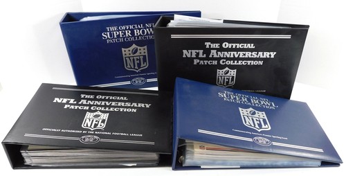 Lot of (4) Super Bowl Patch Collection Binders with 66 Patches from ...