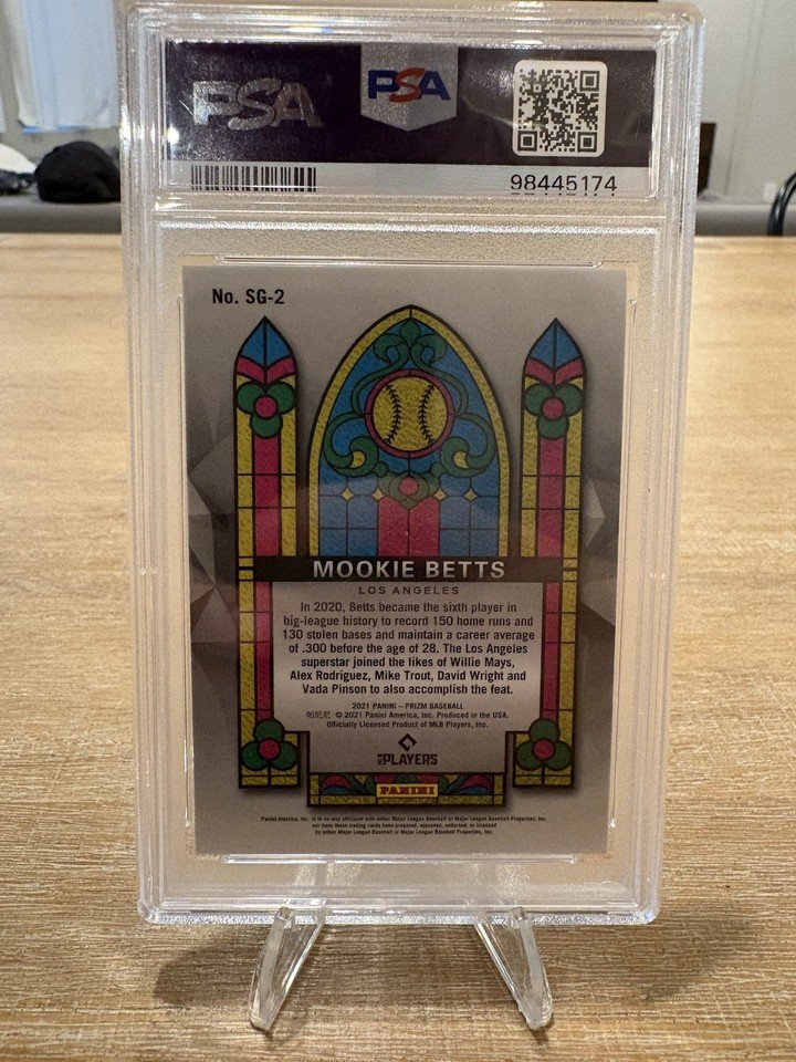 2021 Panini Prizm - Stained Glass #SG-2 Mookie Betts PSA 9 | eBay