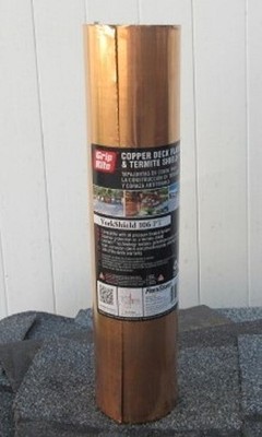 Grip Rite York 106 PT Copper Deck Flashing & Termite Shield 16" W x 20 ...