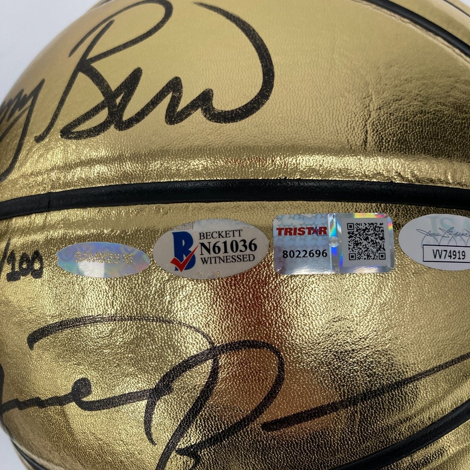 1992 Dream Team Olympics Team USA Signed Basketball Michael Jordan JSA ...