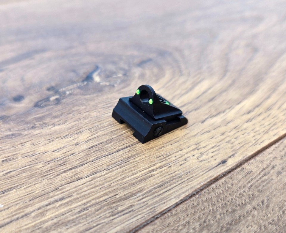 NEW Williams Ghost Ring Green "Snake Eyes" Fiber Optic Rifle Rear Sight ...