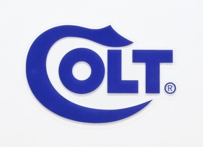Colt Firearms Serpentine Logo Sticker. Blue On Clear. Python. Brand New ...