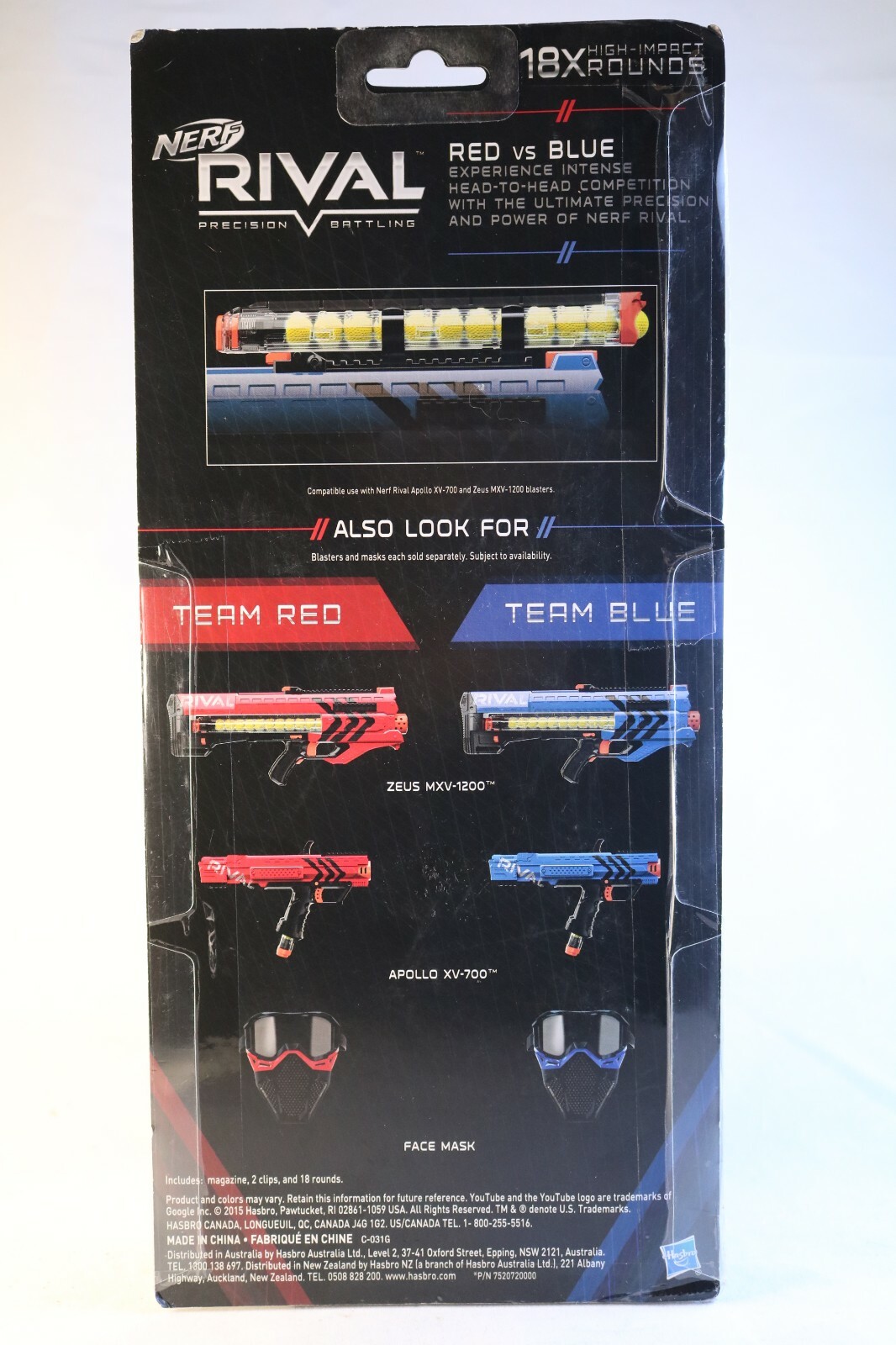 NERF Rival 18 Round Refill Pack & 12 Round Ammunition Magazine New | eBay