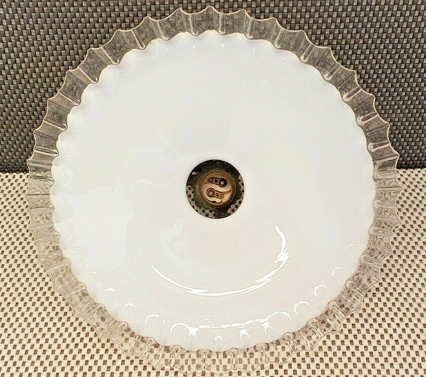 Antique Abat Day Opaline White + Claw + Socket | eBay