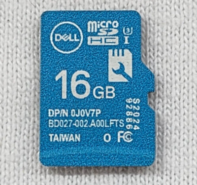 Dell J0V7P 16GB U3 SDHC Micro SD Card Blue for PowerEdge | eBay