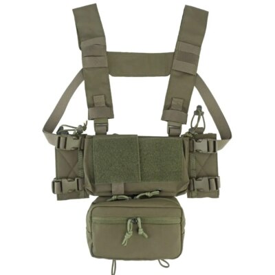 MK4 Micro Tactical Chest Rig 556 Magazine Pouch for Airsoft Harness ...