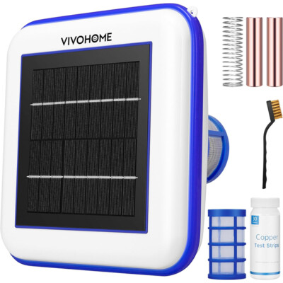 Solar Pool Ionizer Chlorine-Free Sun Shock & Water Purifier Up to ...