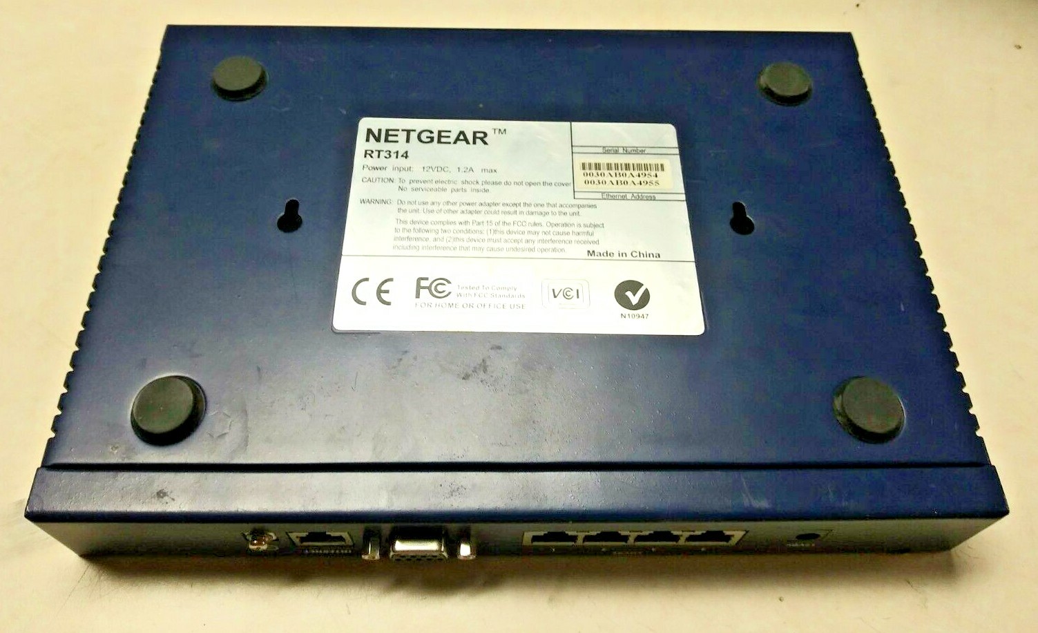 Netgear Gateway Router RT314 -- AS IS For Parts Only | eBay