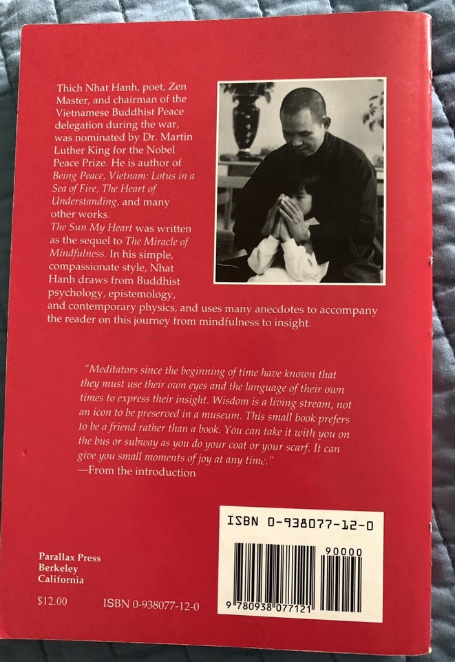 The Sun My Heart - Paperback By Thich Nhat Hanh - GOOD 9780938077121 | eBay